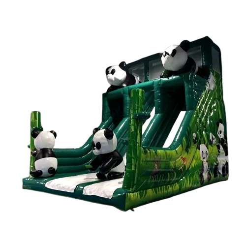 23ft Panda Bamboo Theme Giant Dry Slide - Bounce Horizon